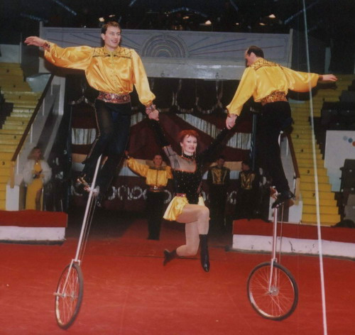 Acrobats On Bicycles And Monocycles/ International Talent Agency ...